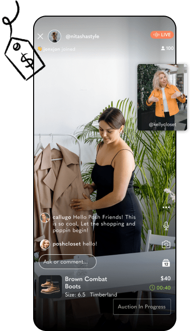 Live Shopping & Selling on Poshmark